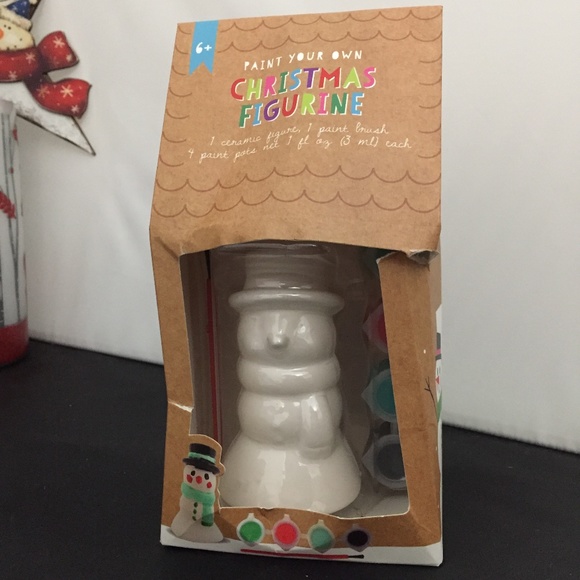 Holiday | Snowman Ceramic Figurine Painting Activity Set Nib | Poshmark